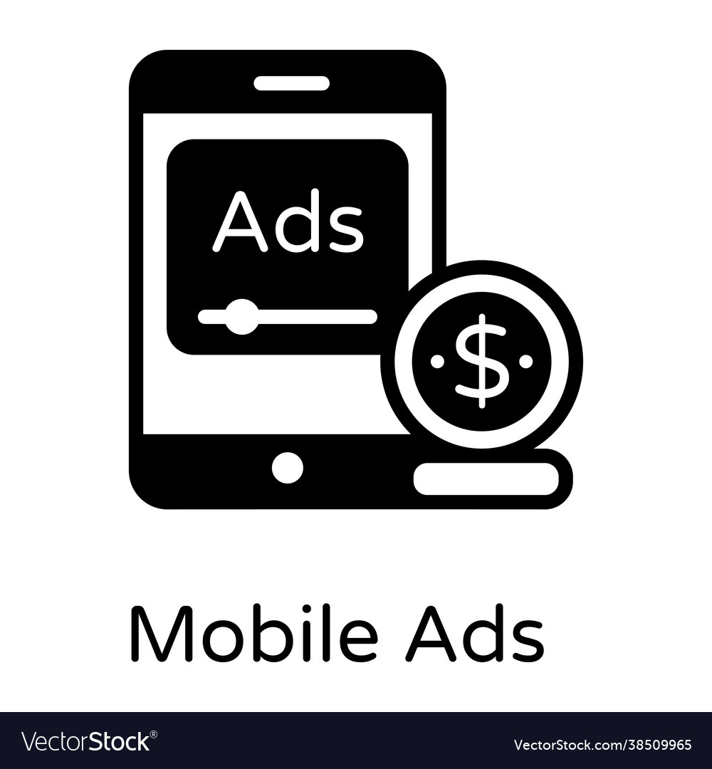 Mobile ads Royalty Free Vector Image - VectorStock