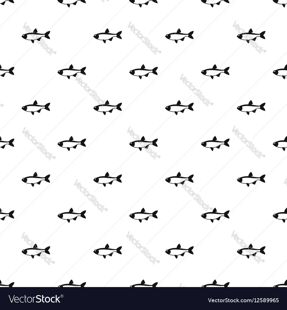 Salmon fish pattern simple style Royalty Free Vector Image