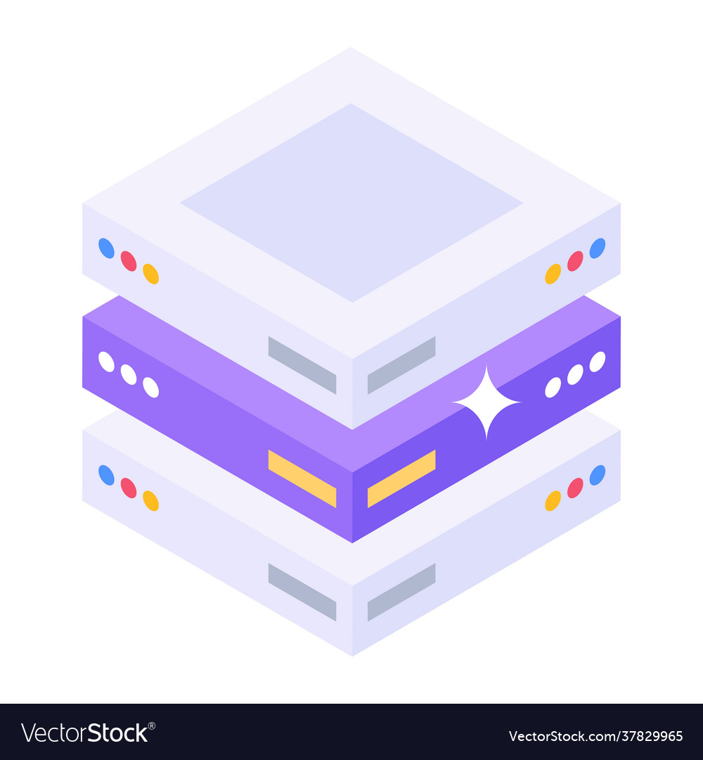 Storage system Royalty Free Vector Image - VectorStock