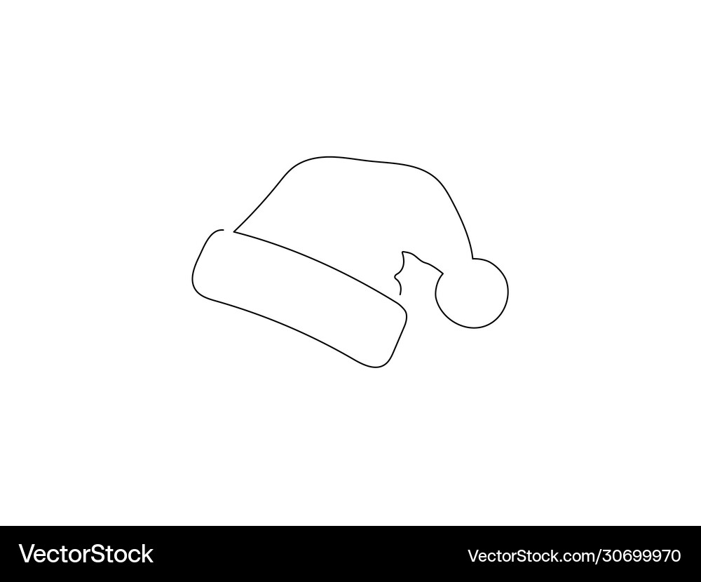 Christmas isolated line drawing Royalty Free Vector Image