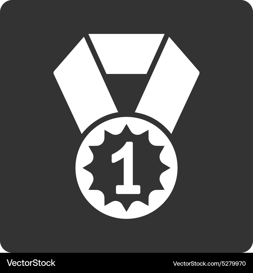 First place icon from award buttons overcolor set Vector Image