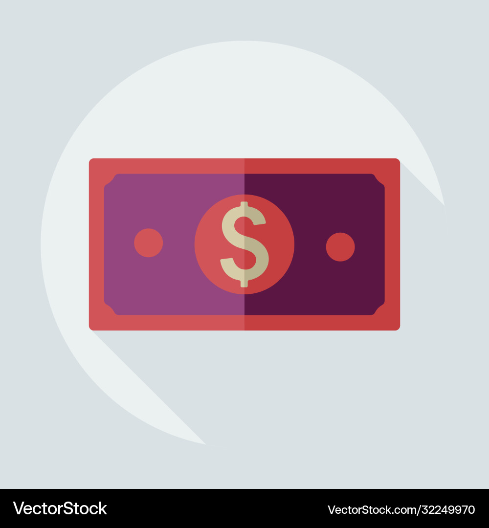 Flat modern design with shadow icons currency unit