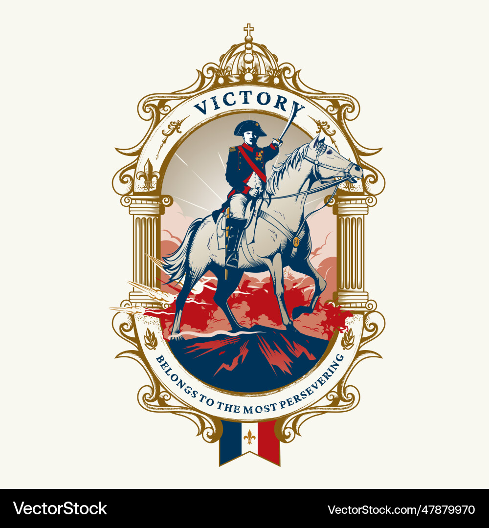Napoleon and marengo insignia style Royalty Free Vector