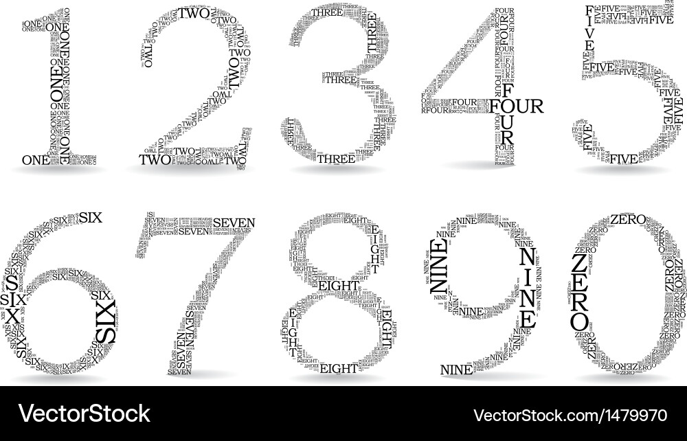 Numbers Royalty Free Vector Image - VectorStock