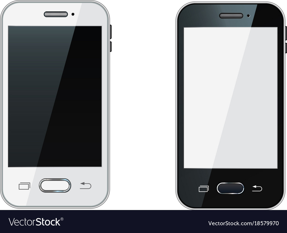 Smartphone realistic mobile phone Royalty Free Vector Image