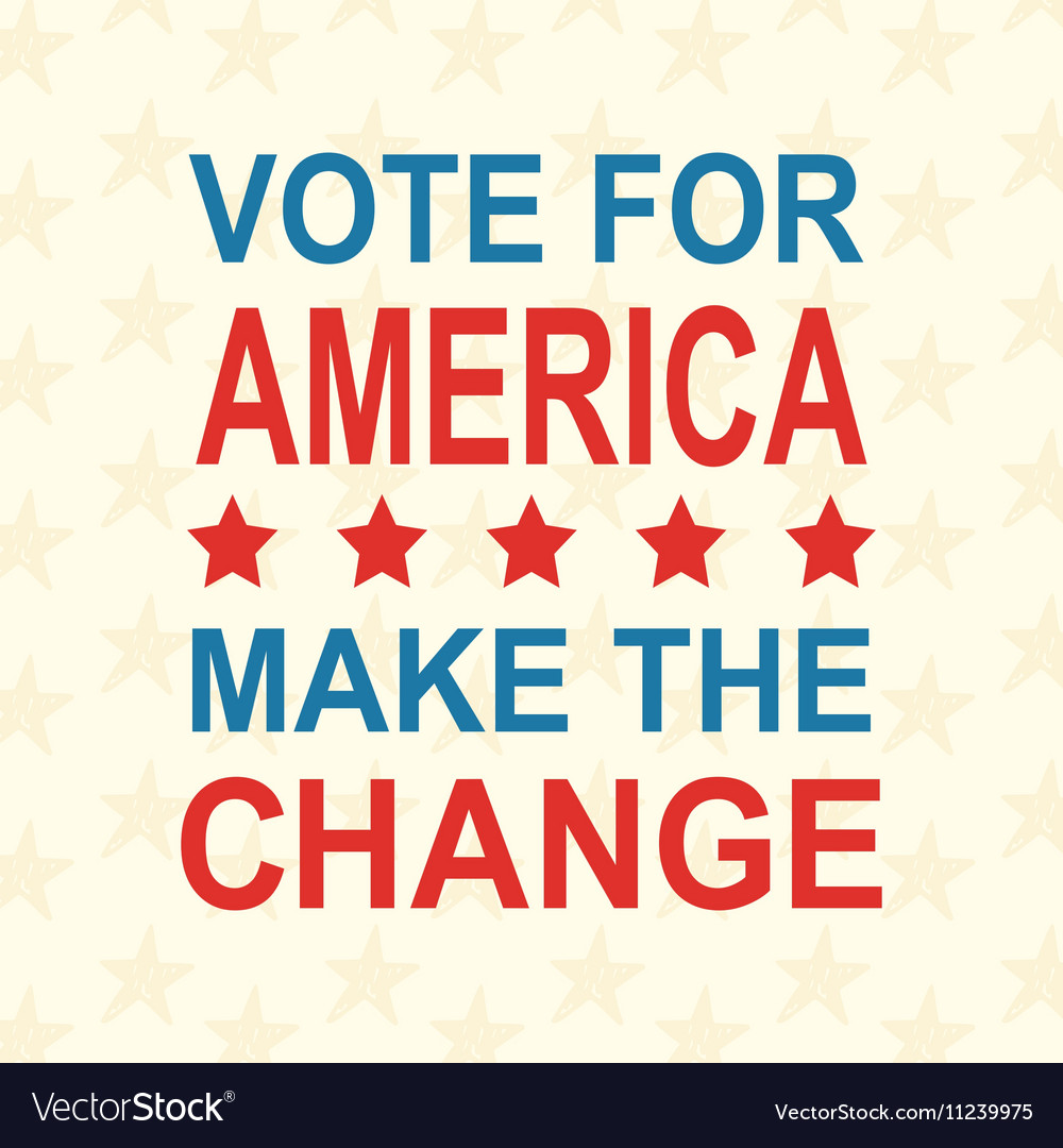 Election day 2016 poster Royalty Free Vector Image