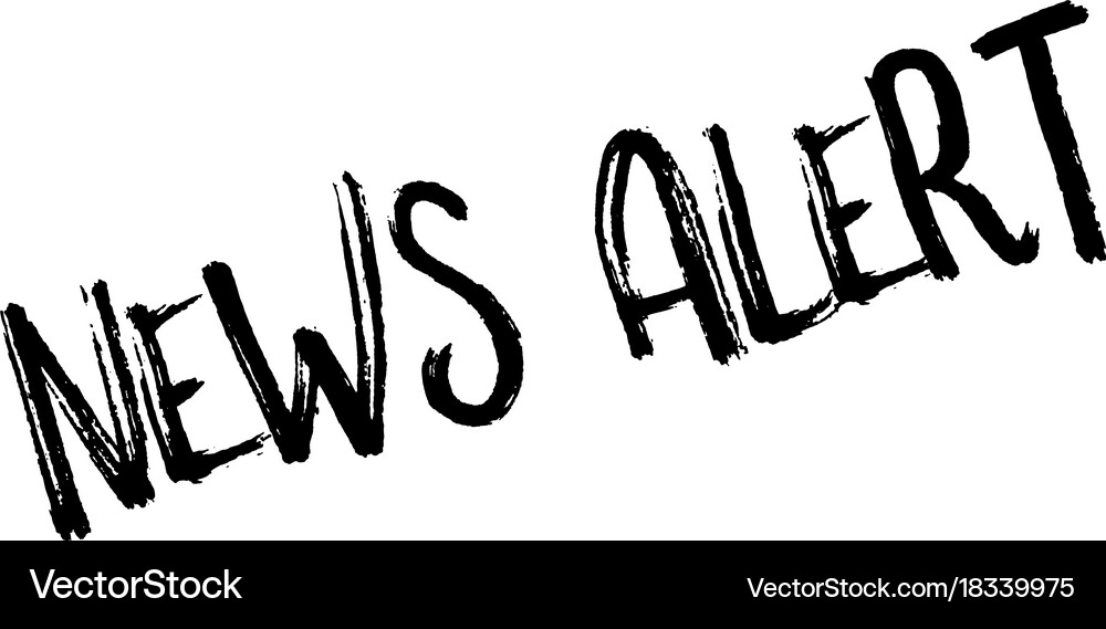 News alert rubber stamp Royalty Free Vector Image
