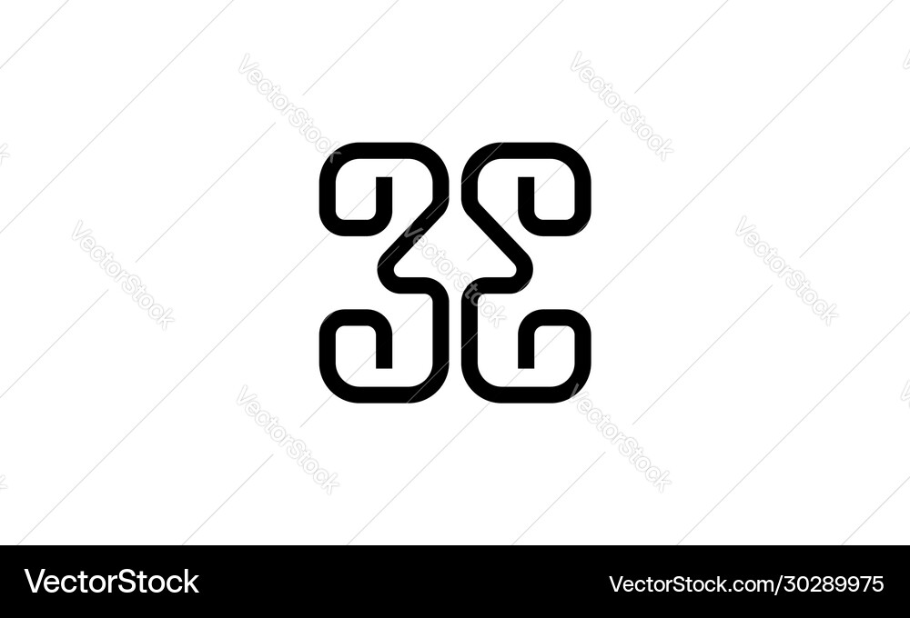 Number 3 with letter e and arrow up logo concept Vector Image