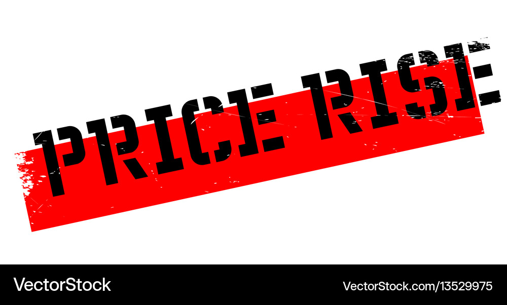 Price rise rubber stamp Royalty Free Vector Image