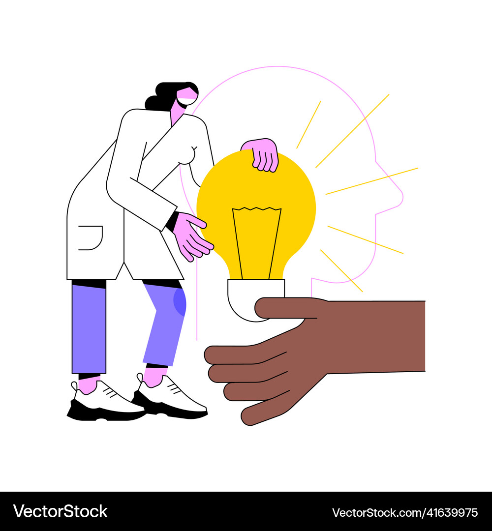 Psychological safety abstract concept Royalty Free Vector