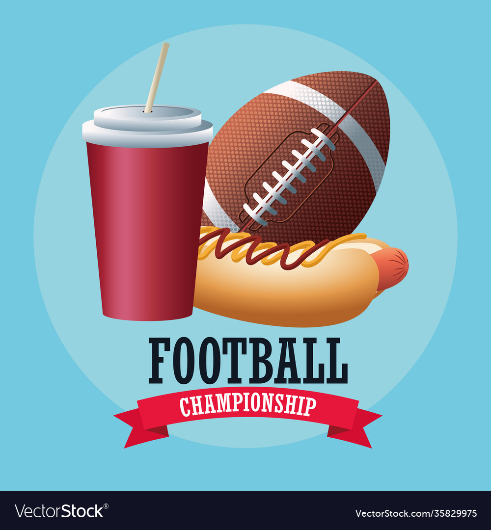 Super bowl american football sport lettering Vector Image