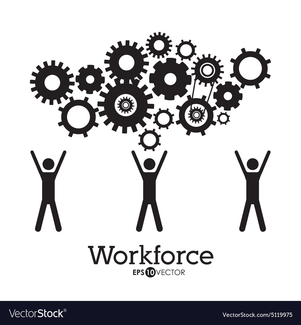 Workforce design Royalty Free Vector Image - VectorStock