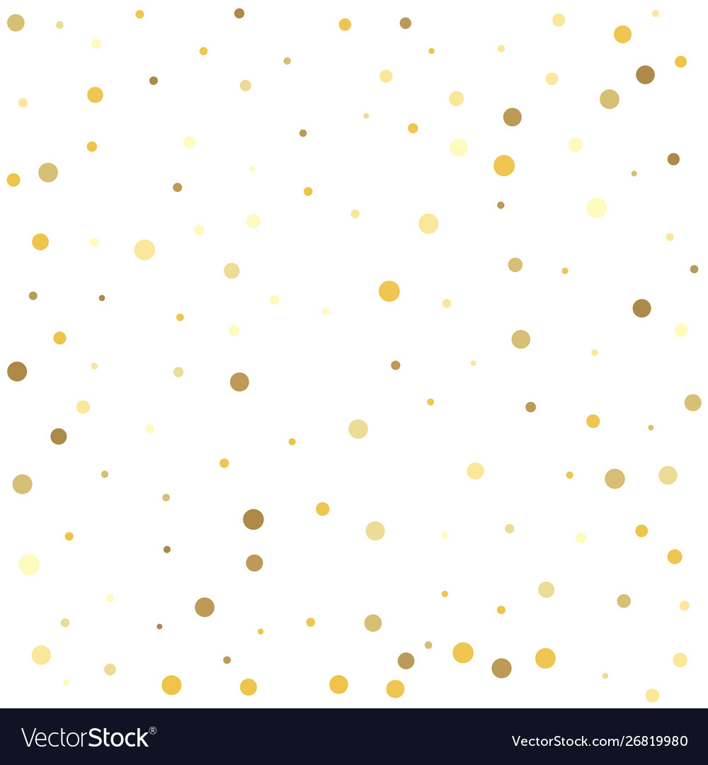Abstract pattern random falling gold dot Vector Image