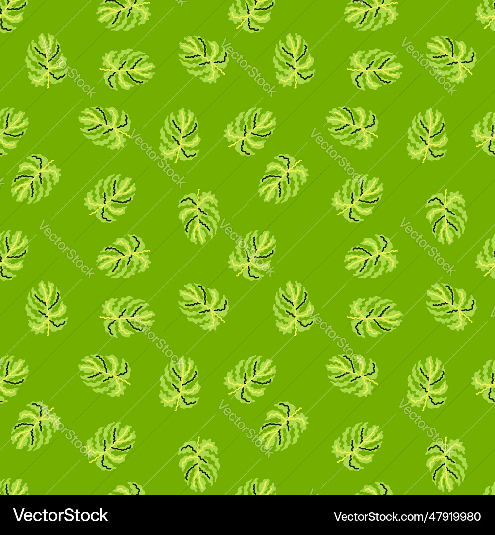 Abstract tropical monstera leaves seamless Vector Image