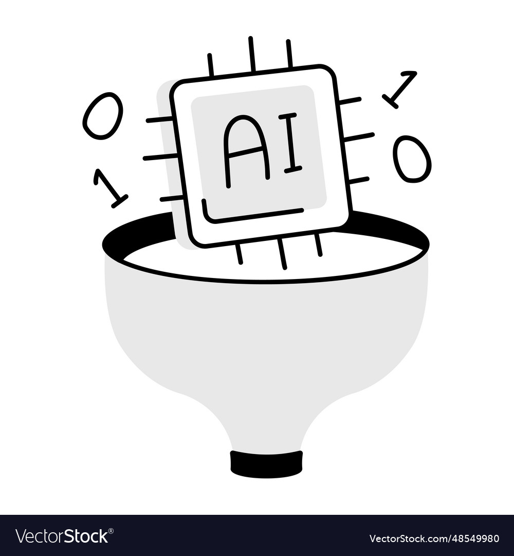 Ai filter Royalty Free Vector Image - VectorStock