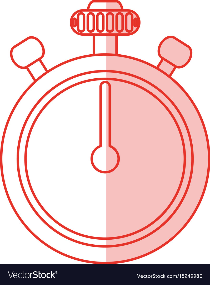 Chronometer flat shadow Royalty Free Vector Image