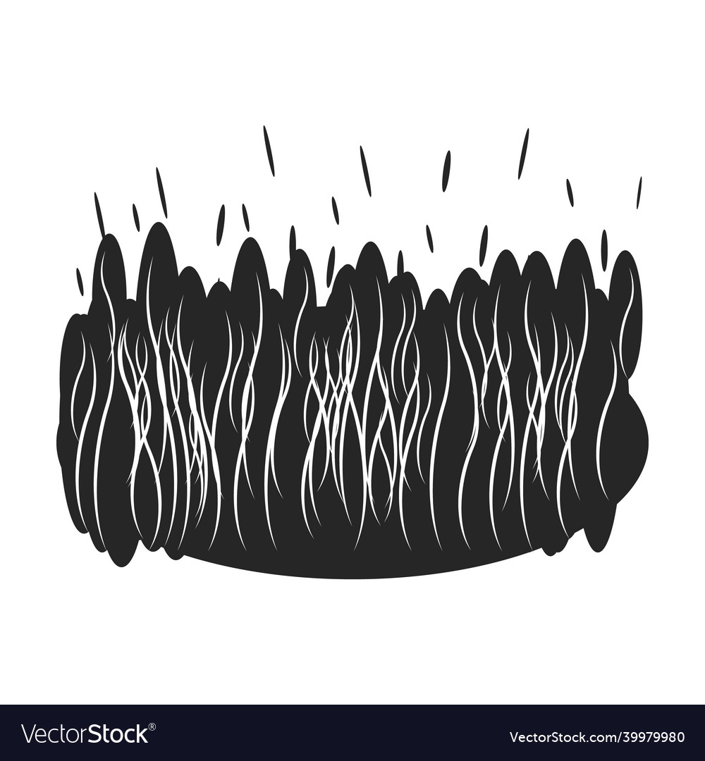 Flame Iconblack Icon Isolated Royalty Free Vector Image