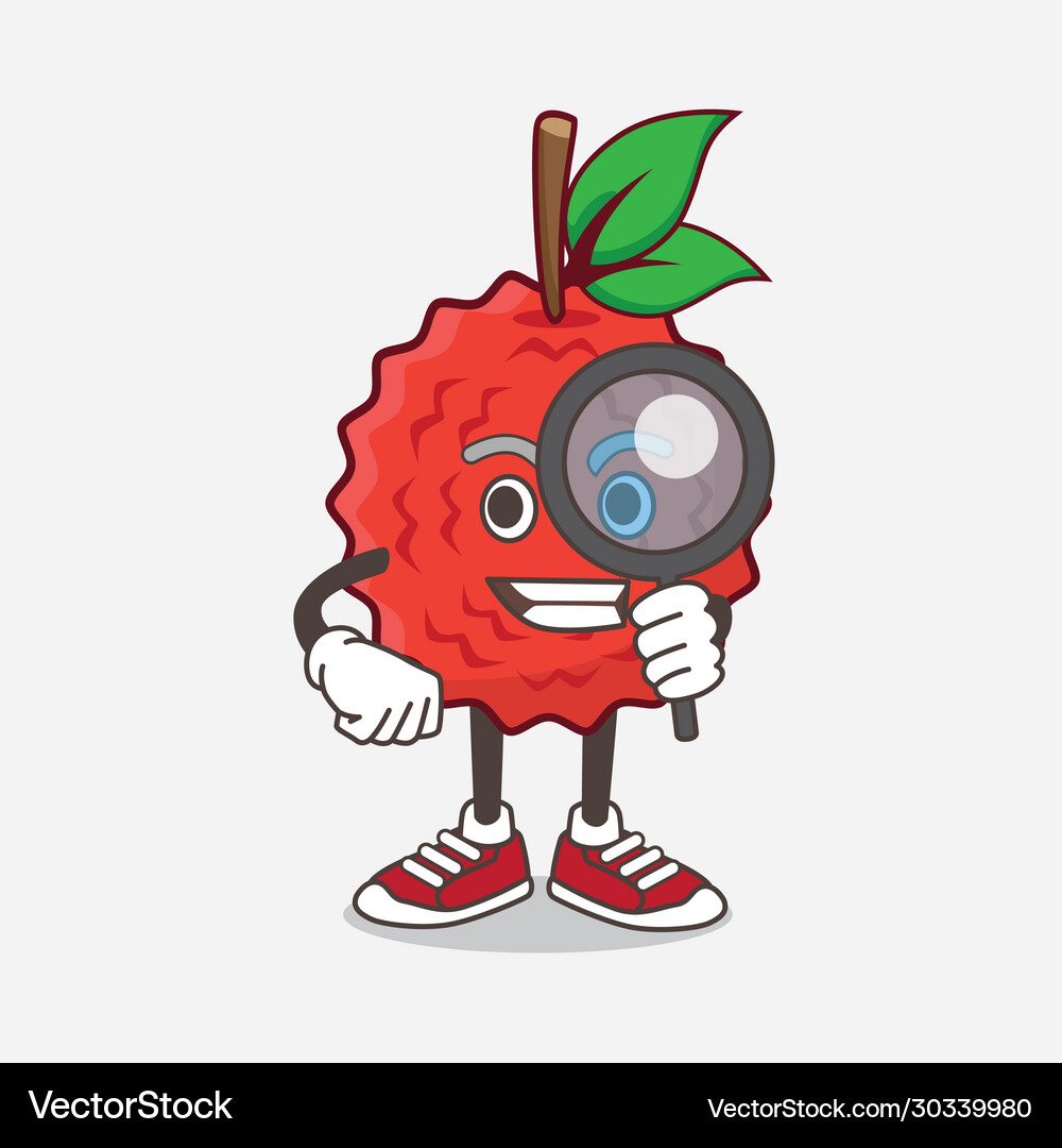 Loquat fruit cartoon mascot character Royalty Free Vector