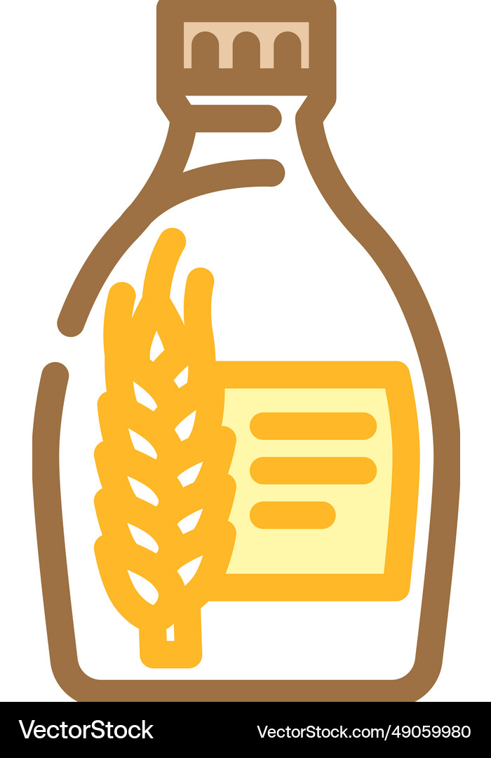 Malt syrup barley color icon Royalty Free Vector Image