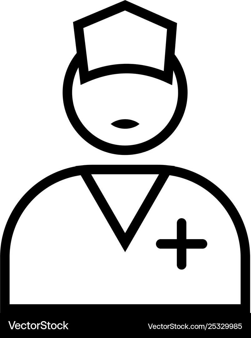 Doctor nurse icon- icon for website Royalty Free Vector