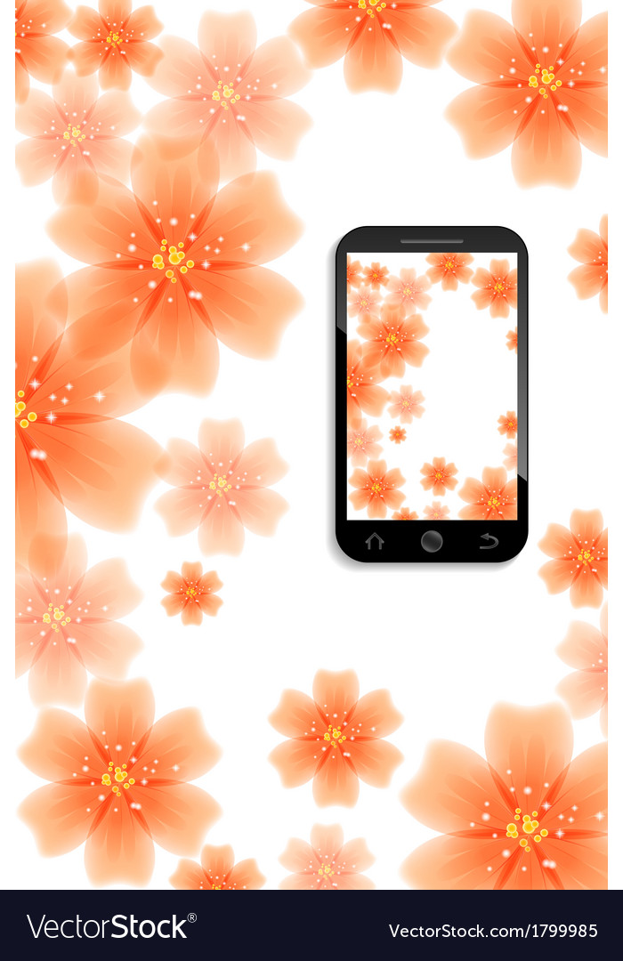 Mobile background Royalty Free Vector Image - VectorStock