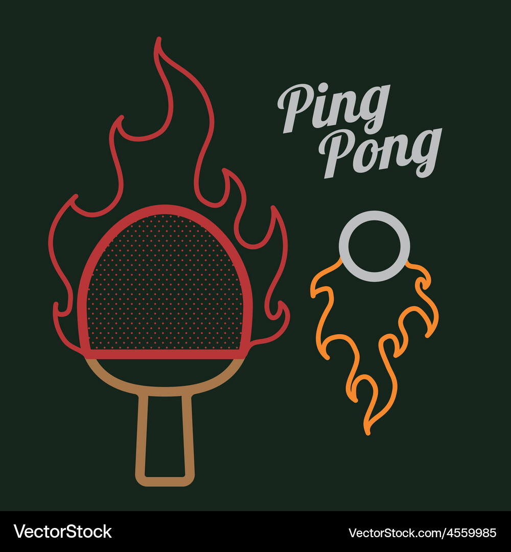 Ping Pong Sports Icon Royalty Free Vector Image