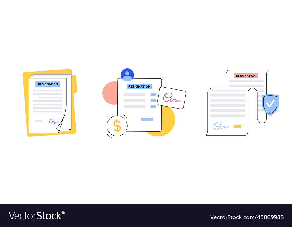 Registration form document Royalty Free Vector Image