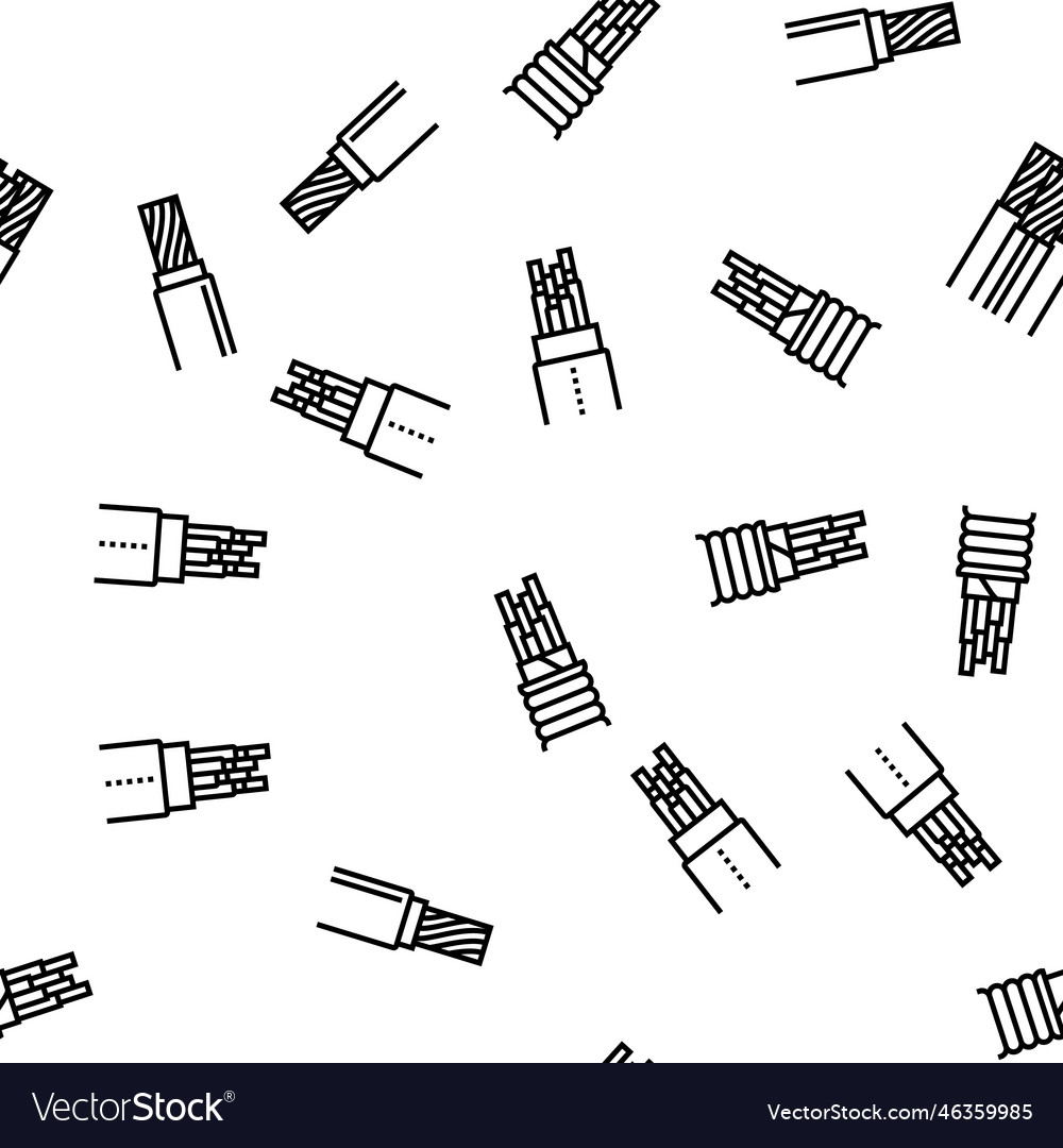 Wire cable technology connection seamless Vector Image