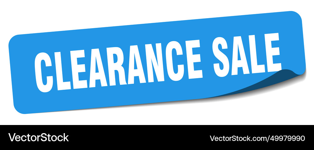 Clearance sale sticker label Royalty Free Vector Image