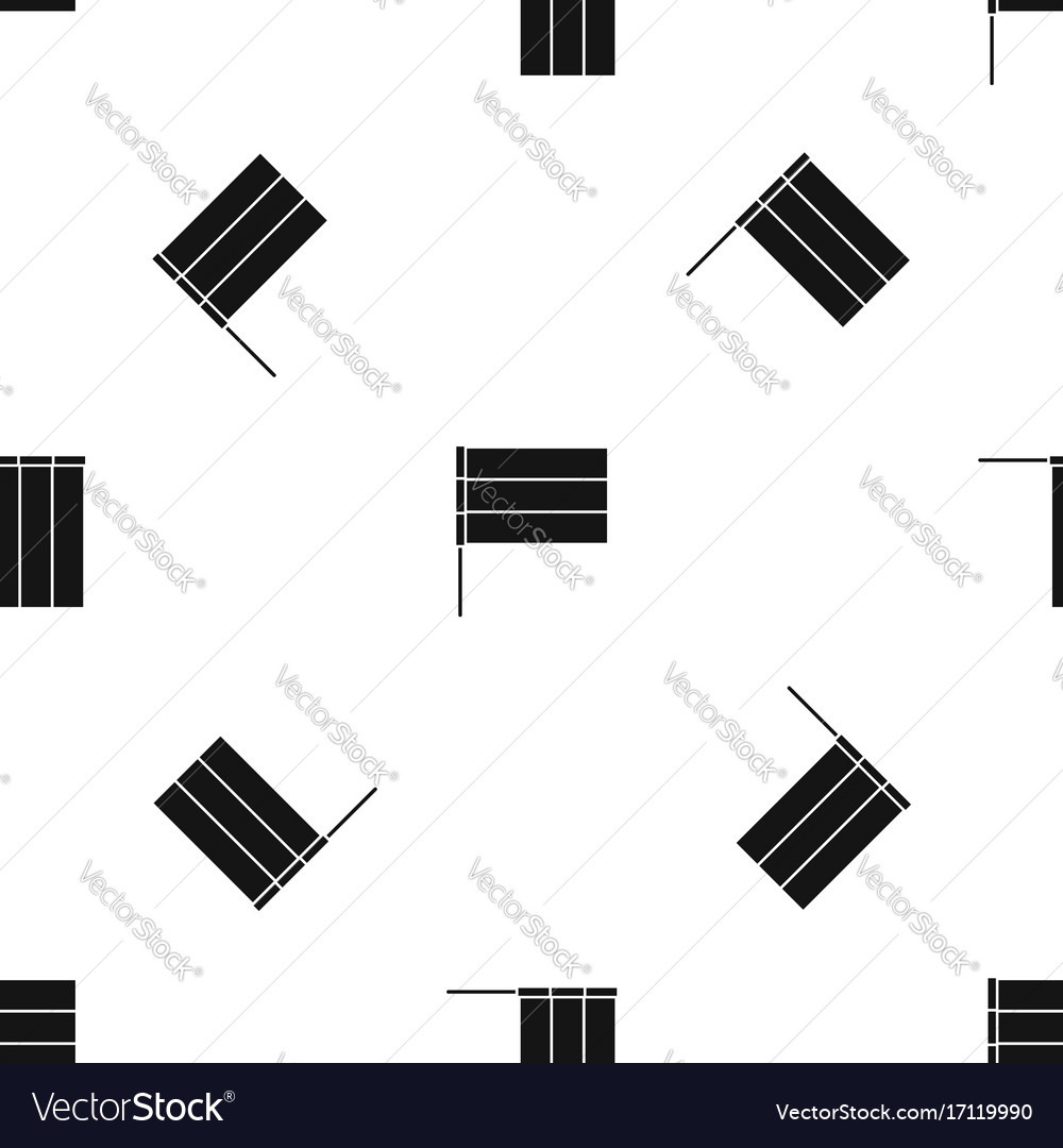 Flag pattern seamless black Royalty Free Vector Image