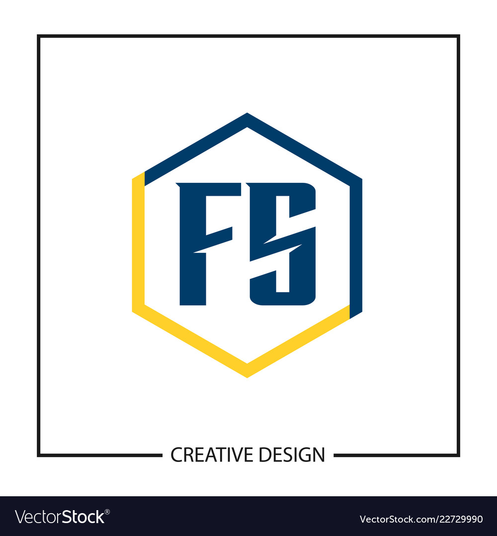 Initial letter fs logo template design Royalty Free Vector Initial letter fs logo template design Royalty Free Vector