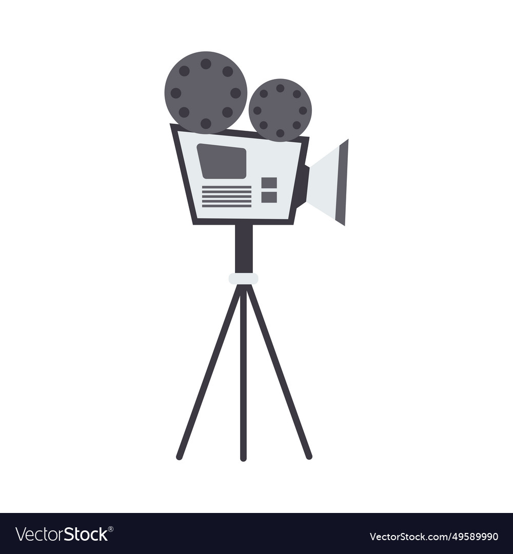 Professional digital video camera for cinema Vector Image Professional digital video camera for cinema Vector Image