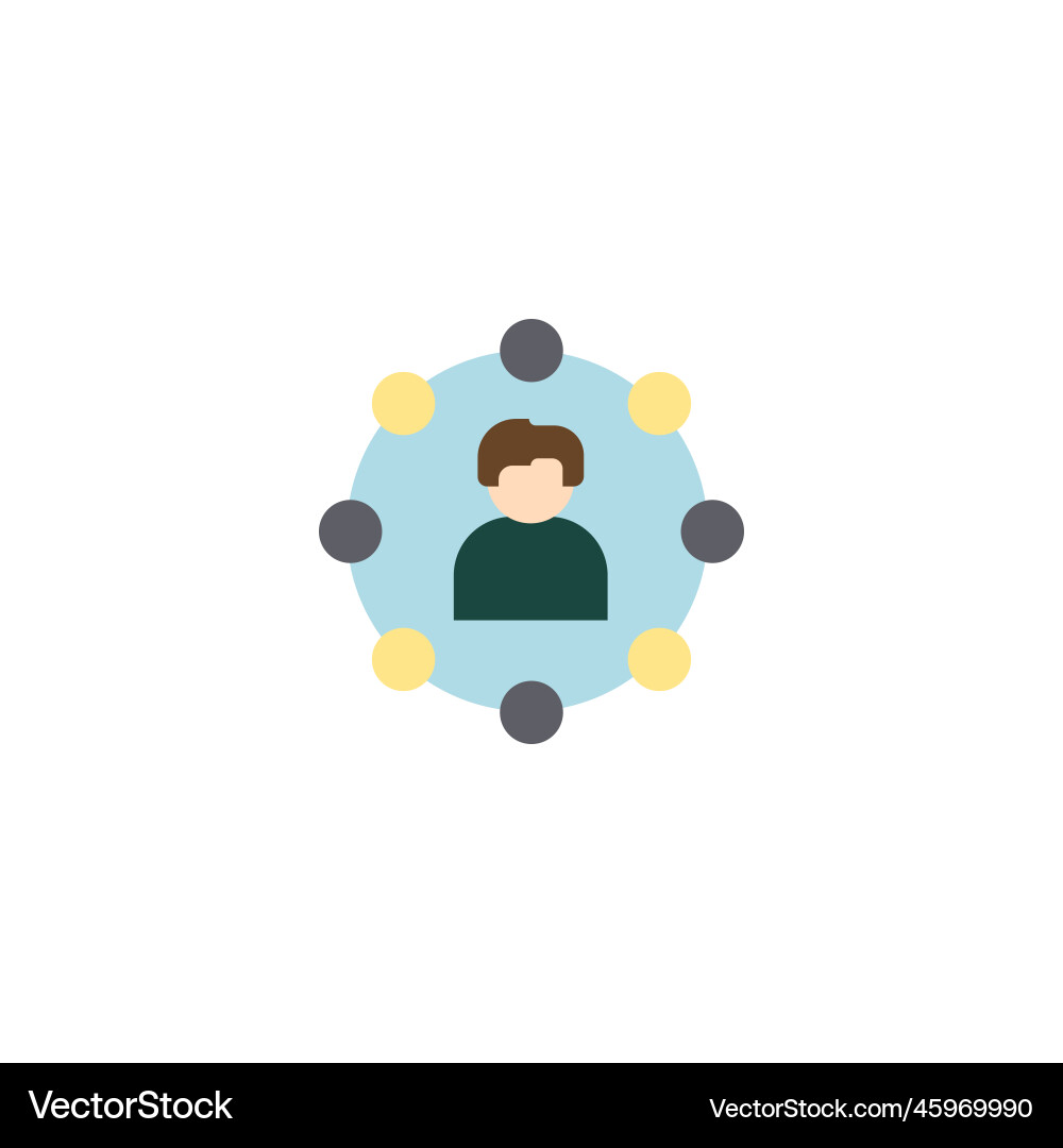 Social media marketing creative icon from Vector Image