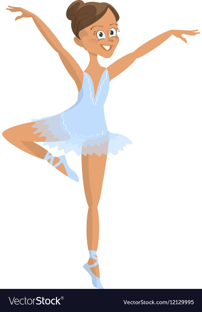 Cute little ballerina Royalty Free Vector Image
