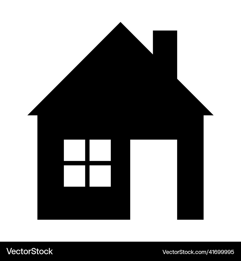 House icon sign on white background Royalty Free Vector