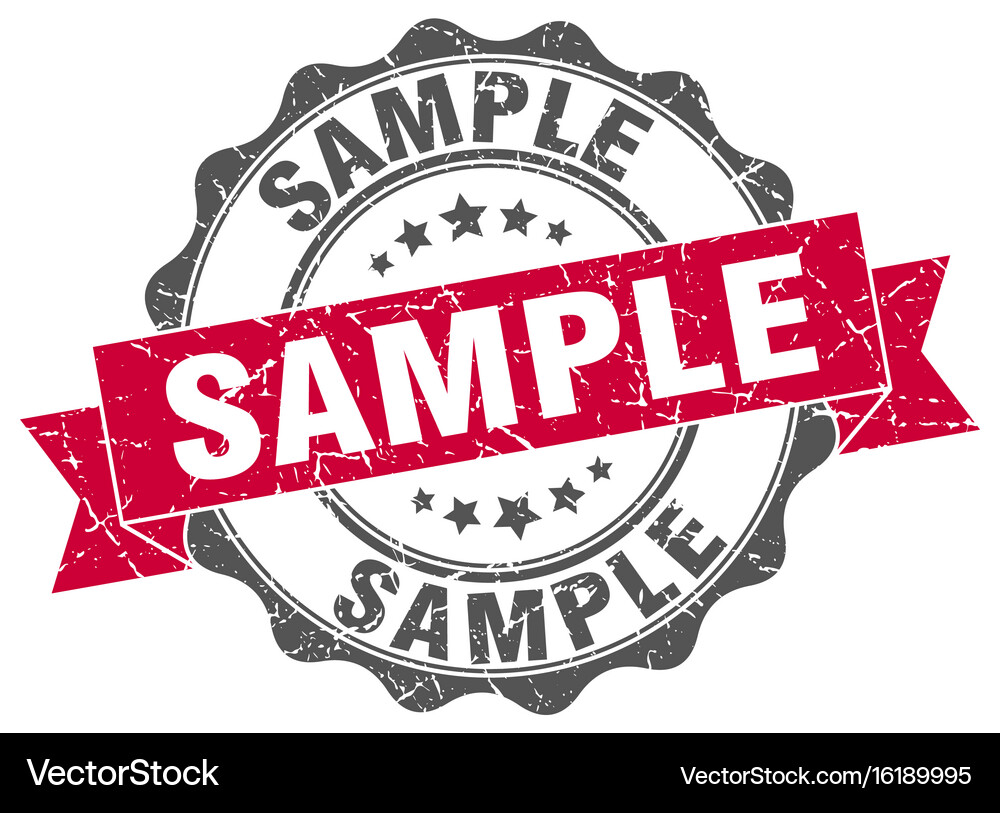 Sample stamp sign seal Royalty Free Vector Image
