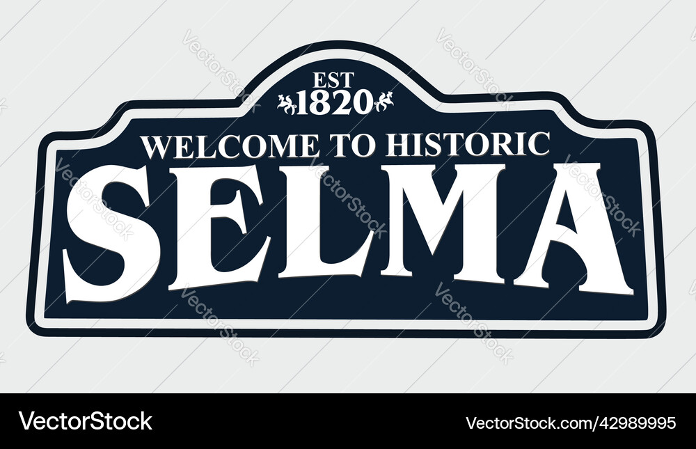 Selma alabama with best quality Royalty Free Vector Image