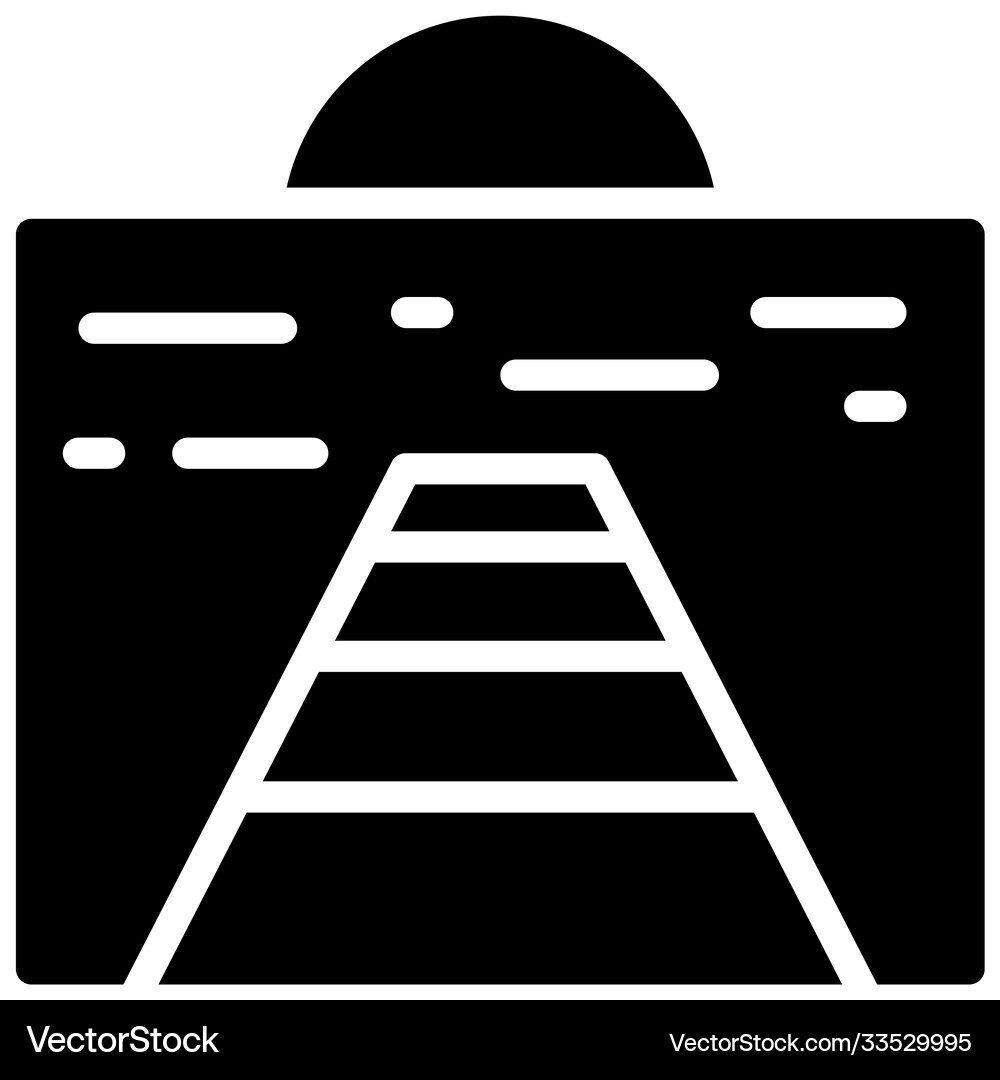 Sunset jetty icon summer vacation related Vector Image