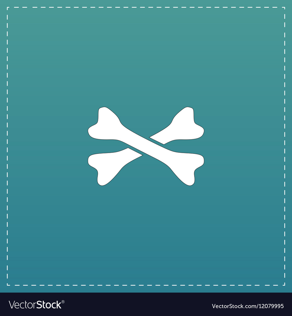 Two bone icon Royalty Free Vector Image - VectorStock