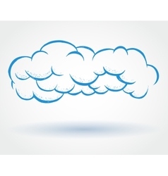 Hand drawing clouds icons Royalty Free Vector Image