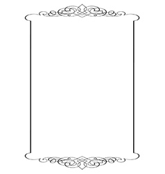 Decorative page border Royalty Free Vector Image
