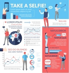 Selfie photo template Royalty Free Vector Image