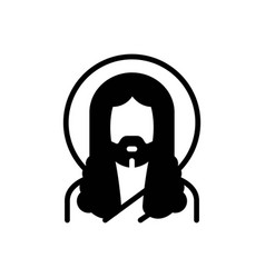 Calligraphy prophet muhammad icon Royalty Free Vector Image