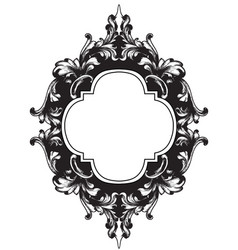 Vintage frame line art classic engraved Royalty Free Vector
