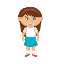 Girl Kid Cartoon Royalty Free Vector Image Vectorstock