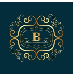 Monogram background design Royalty Free Vector Image
