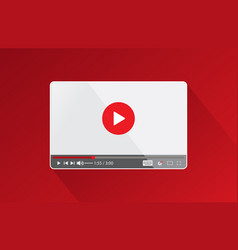 Red and black play button youtube icon Royalty Free Vector