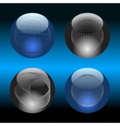 Color glass balls Royalty Free Vector Image - VectorStock