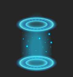 Teleport light effects Royalty Free Vector Image