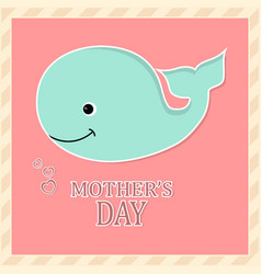 Love whale Royalty Free Vector Image - VectorStock